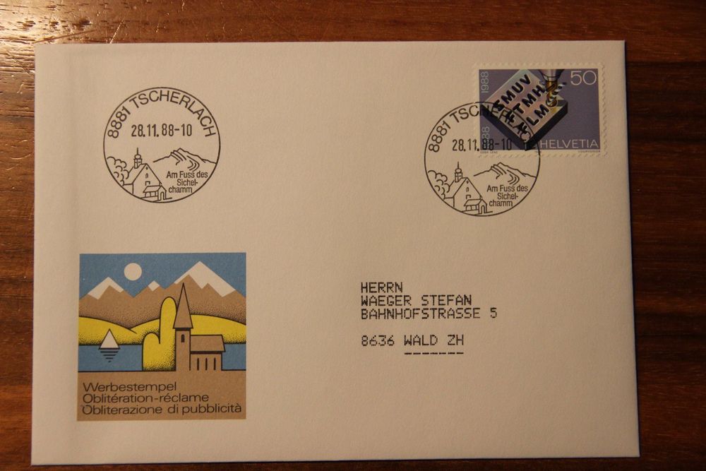 Schweiz 1988 - 8881 Tscherlach (Neu (gemäss Beschreibung)) in Jona für CHF 0.5 – mit Lieferung ...