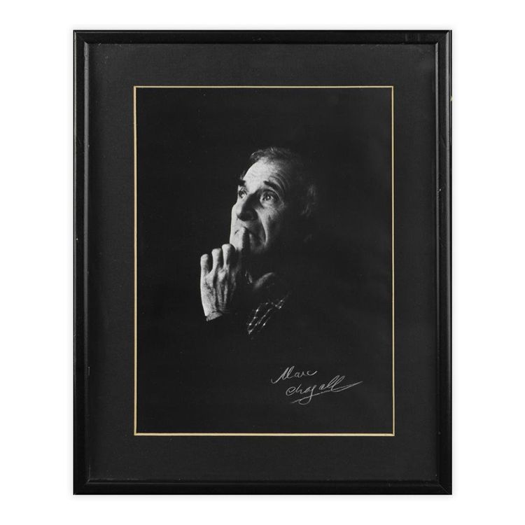 Marc Chagall (1887 - 1985) – Autogramm auf Foto (Gebraucht) in Lugano für CHF 2780 – mit ...