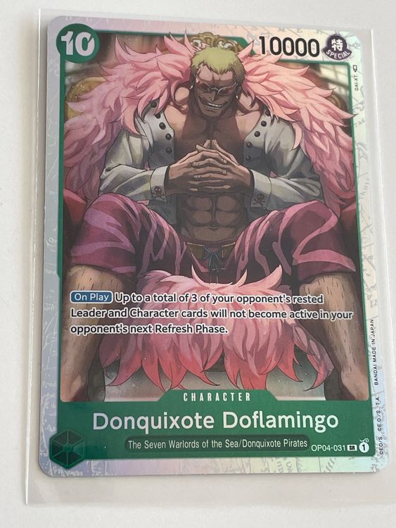 One Piece TCG OP04-031 SR Donquixote Doflamingo (Neu (gemäss Beschreibung)) in Oberentfelden für ...