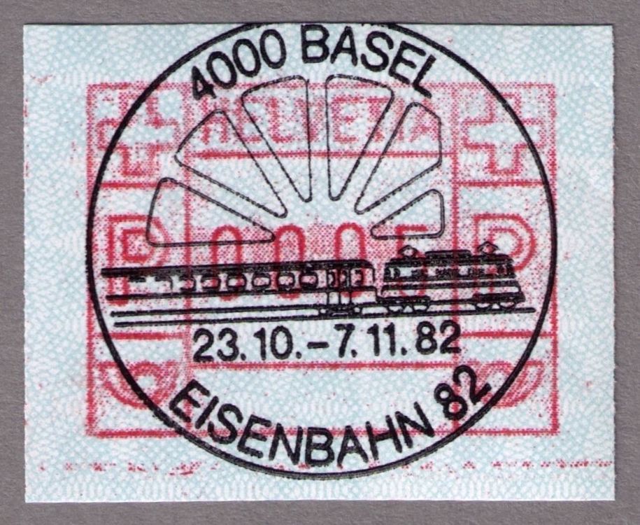 AKTION_!__ATM 6_S-VO 4000 Basel_ZUG_EISENBAHN 23.10.-7.11.82 (Gebraucht ...