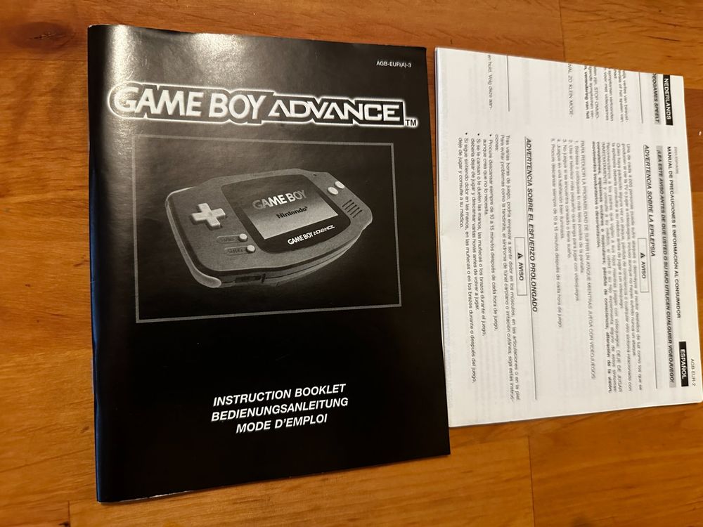 Notice / Manual / Spielanleitung : Game Boy Advance GBA (Gebraucht) in ...