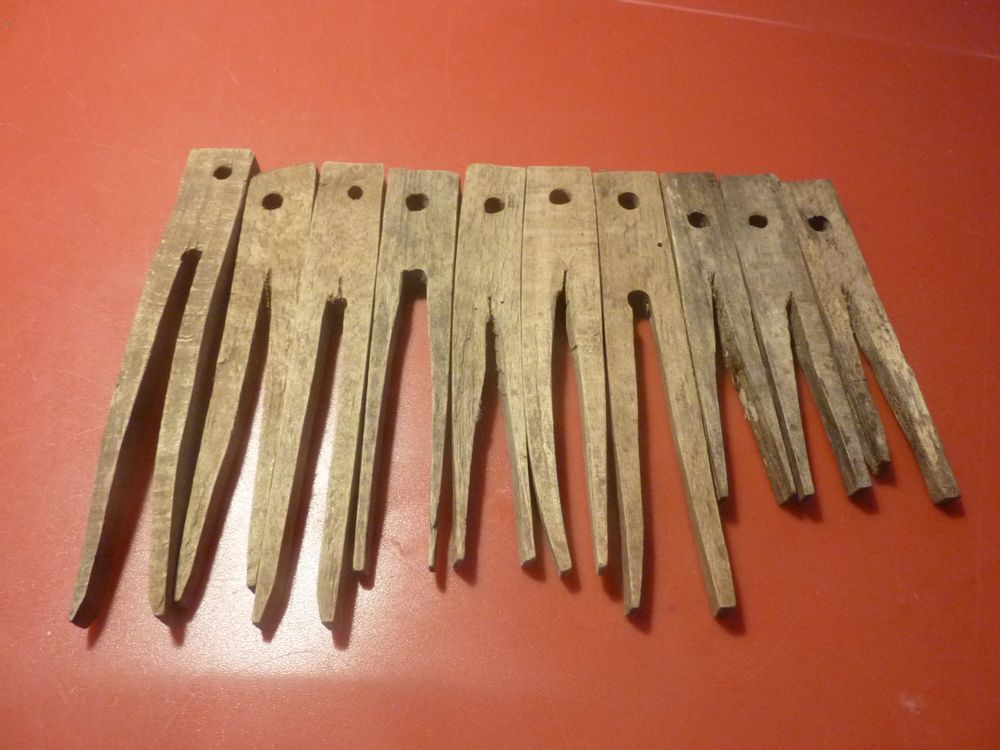 alte antike Holz Wäscheklammern 10 St. Klammern Vintage | Kaufen auf ...