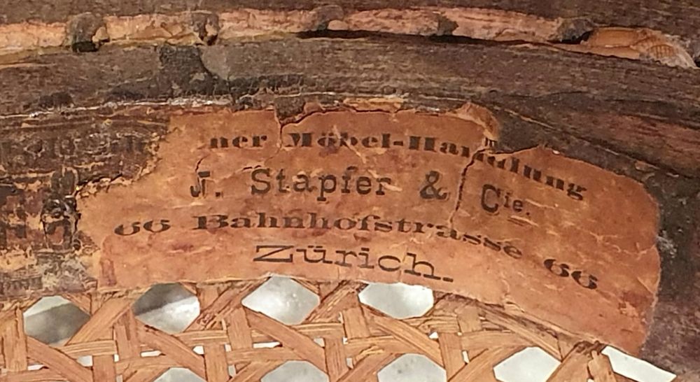 Originaler THONET-Stuhl Nr 14 ,~160 jährig, J.STAPFER Zürich (Gebraucht ...