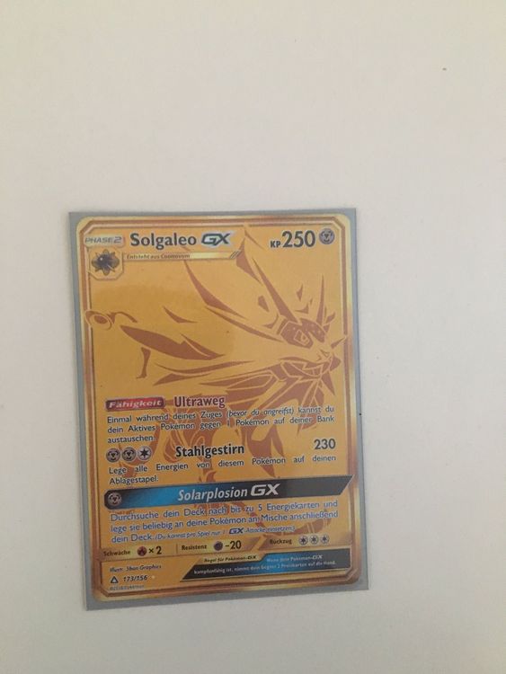 Solgaleo Gold Gx Ab 1.-!!! (Neu (gemäss Beschreibung)) in Gossau SG für ...
