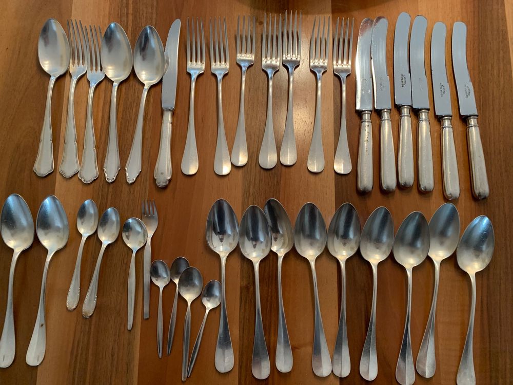 Silberbesteck versilbert Antik Konvolut (Gebraucht) in Schaffhausen für CHF 35 – mit Lieferung ...