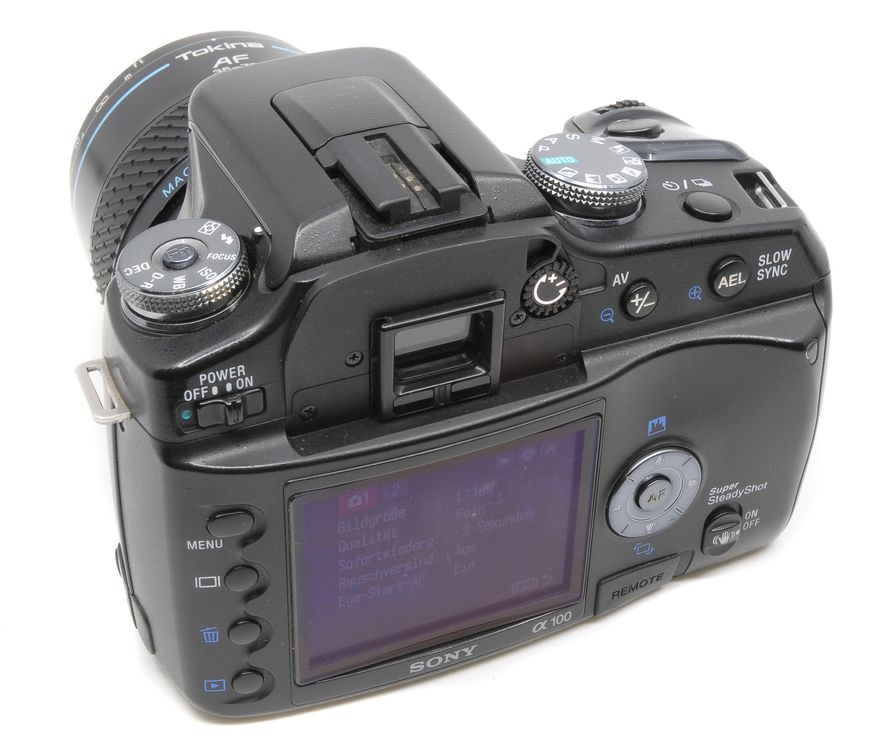 Sony A100 DSLR body mit 2 Tokina AF-Objektiven, ohne Ladeg. (Gebraucht ...