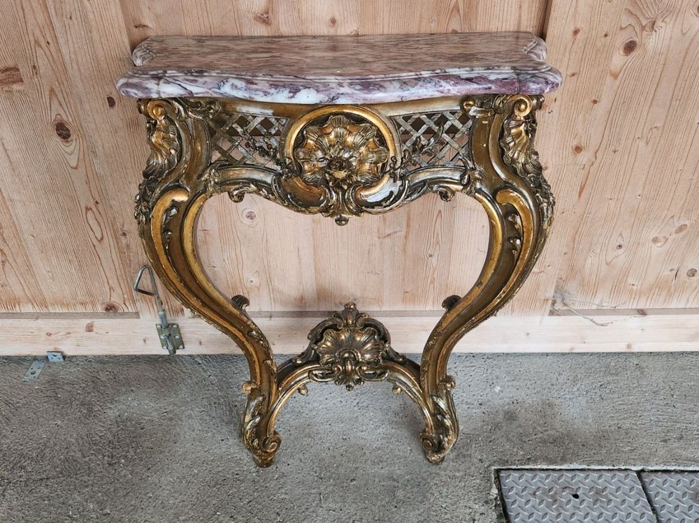Antike Barock Konsole mit Marmor Um 1770 | Kaufen auf Ricardo