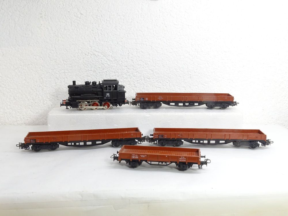 Märklin Dampflok BR89 006 DB + 4 x Flachwagen, H0,WS/AC (Gebraucht) in Wohlen für CHF 20 – mit ...