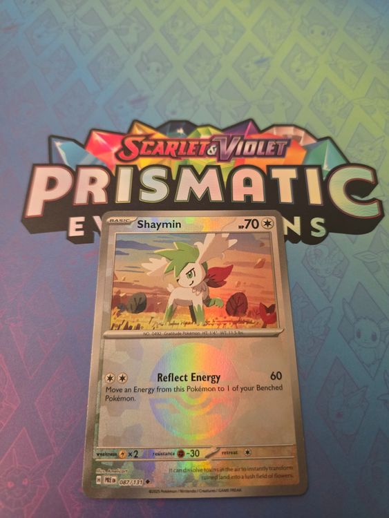 Pokemom Prismatic Evolutions 》Shaymin Pokeball (Neu und ...