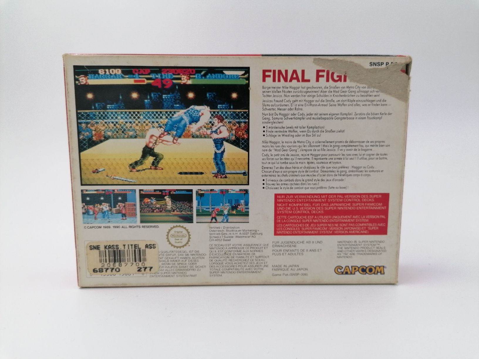 Super Nintendo SNES Final Fight – OVP + Anleitung – ab 1 Fr (Gebraucht ...