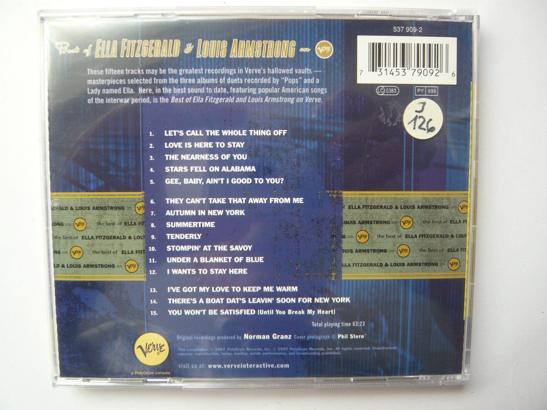 2 CD ELLA FITZGERALD, LOUIS ARMSTRONG & NAT KING COLE (Gebraucht) in ...