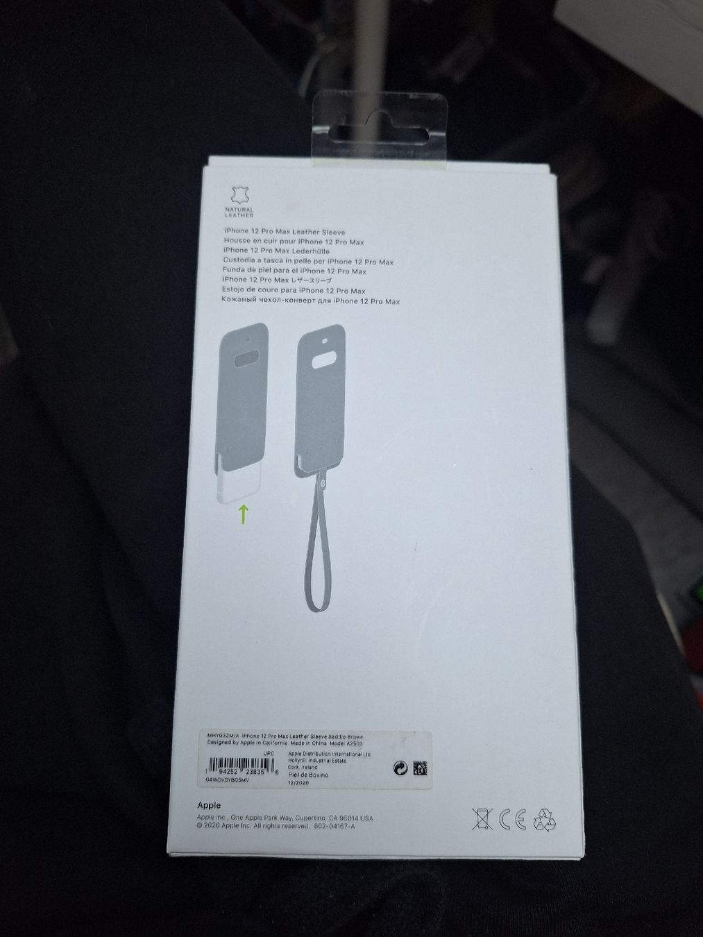 Étui en cuir Apple MagSafe pour iPhone 12 Pro Max, camel (Neuf avec ...