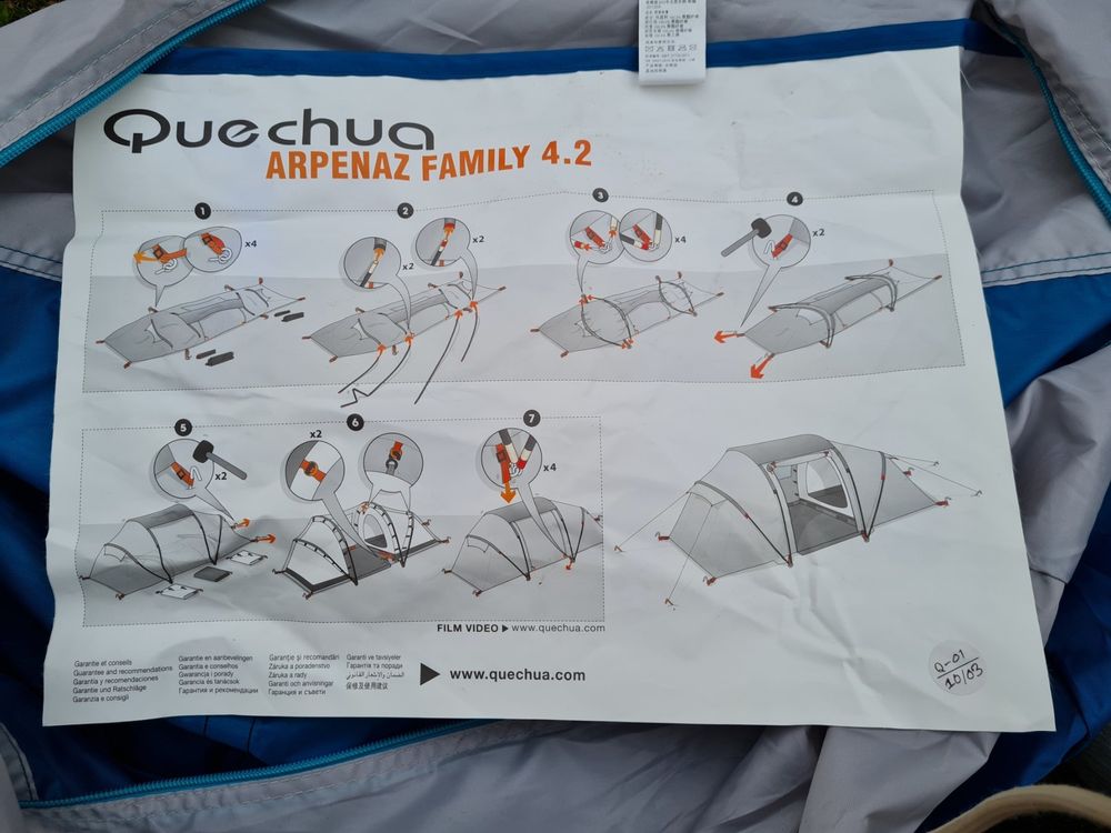 Arpenaz Family 4,2 Zelt 4Personen Quechua (Gebraucht) in Neftenbach für ...