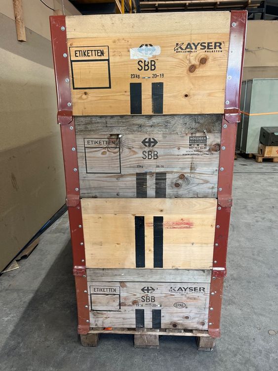 10 Euro SBB Palettenrahmen mit 2 Europaletten (Gebraucht) in Zuerich für CHF 370 – nur Abholung ...