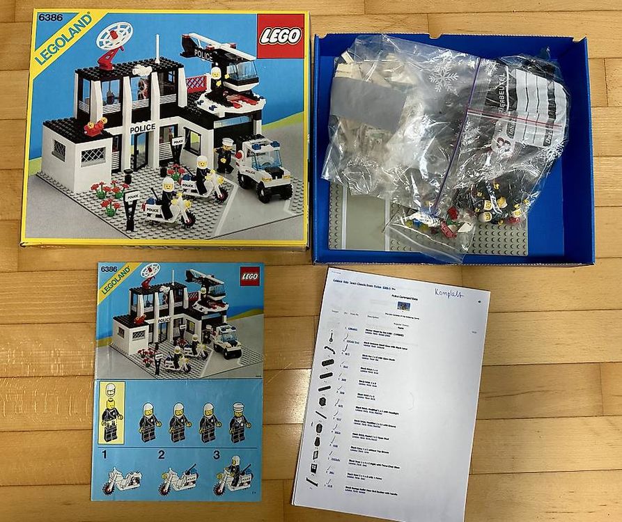 Lego 6386 Polizeistation, Police Command Base, komplett (Gebraucht) in ...