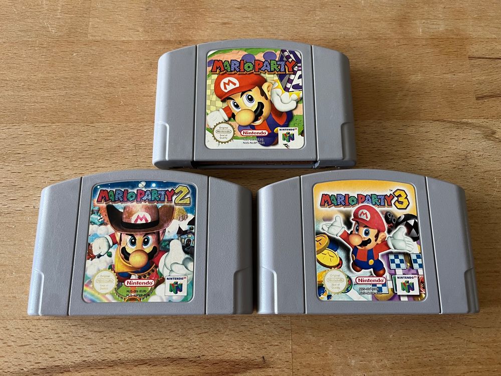 Mario Party 1, 2 & 3 Bundle Set - Nintendo 64 N64 (Gebraucht) in ...