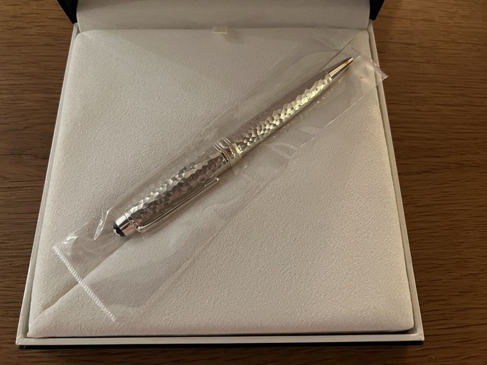 Montblanc Meisterstück Solitaire Martelé Silber -OVP (Neu (gemäss ...