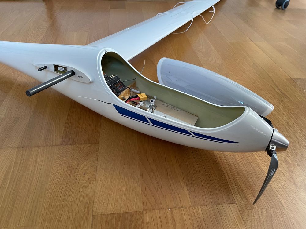 E-Segler ASH-26 von royal-model, 3m Spannweite, voll GFK (Défectueux) à ...