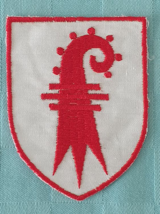Vintage Badge Wappen Basel Land ST. GALLER STICKEREI (Gebraucht) in ...