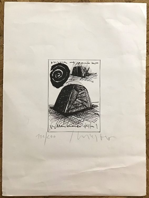 Sehr Interessante Lithographie Unleserlich Signiert (Gebraucht) in Root für CHF 5 – mit ...
