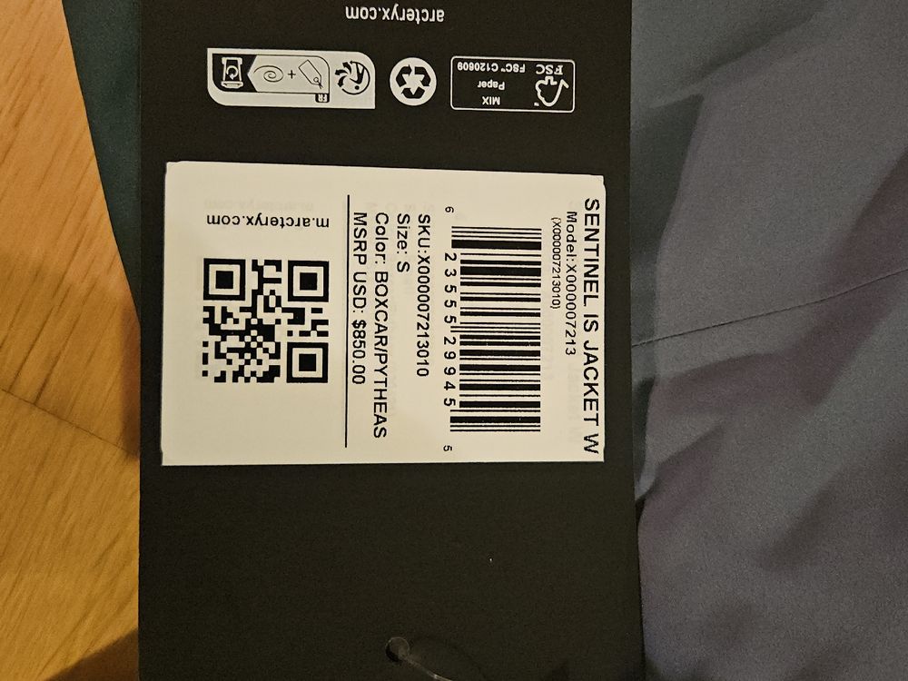 Arcteryx Sentinel Insulated Jacket Women's (Neu und originalverpackt ...