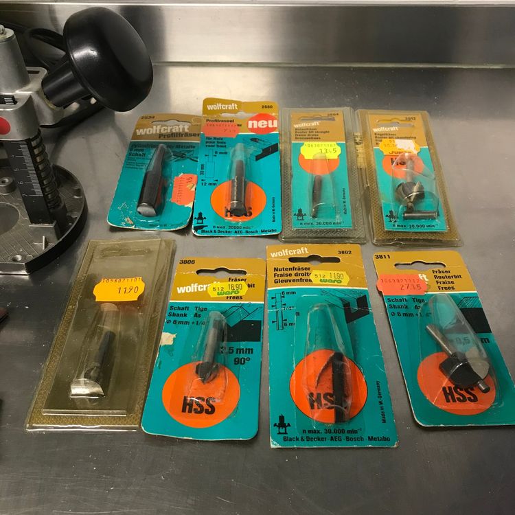 Bosch Oberfräse POF 52 mit div. Wolfcraft Fräser (Gebraucht) in Kappel ...