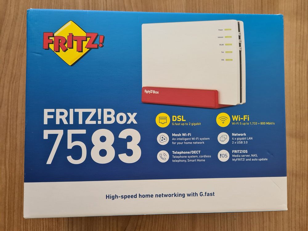 VDSL-Router FRITZ!Box 7583 International (Neu (gemäss Beschreibung)) in ...