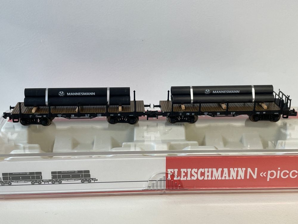 Fleischmann 99 8811 K, limitierte Serie, Rungenwagen Röhren (Neu und ...