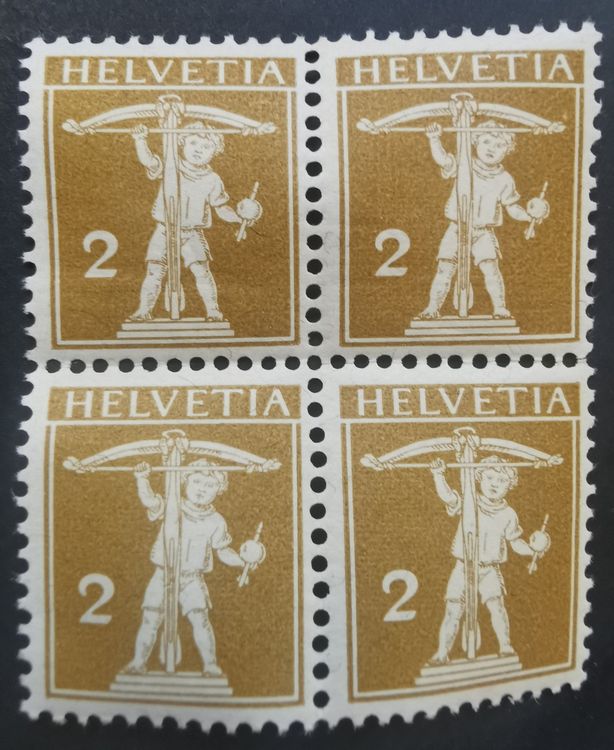 SR7 Bloc 4 Timbre Suisse Non Oblitere (Gebraucht) in Cousset für CHF 0.7 – mit Lieferung auf ...