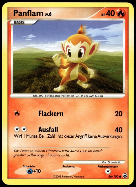 Panflam 56/100 Pokémon Majestic Dawn | Kaufen auf Ricardo