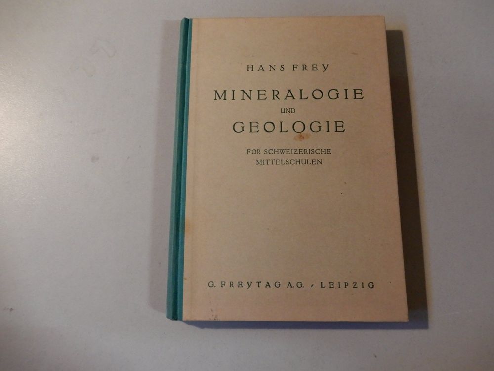 Antiquarisches Buch Mineralogie/Geologie, Hans Frey, 1931 (Gebraucht ...
