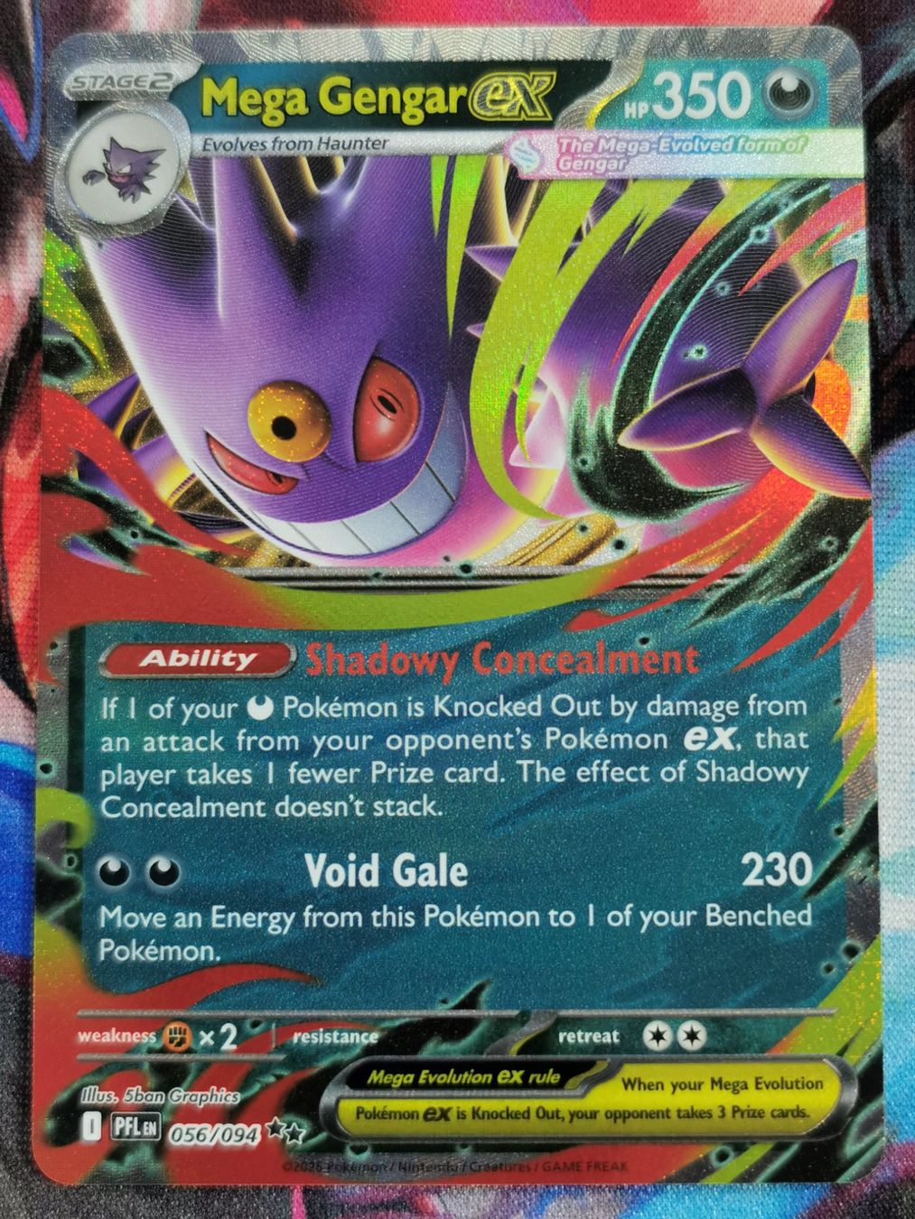 Pokemon Mega Gengar ex 056/094 Phantasmal Flames EN (Neuf (Voir ...