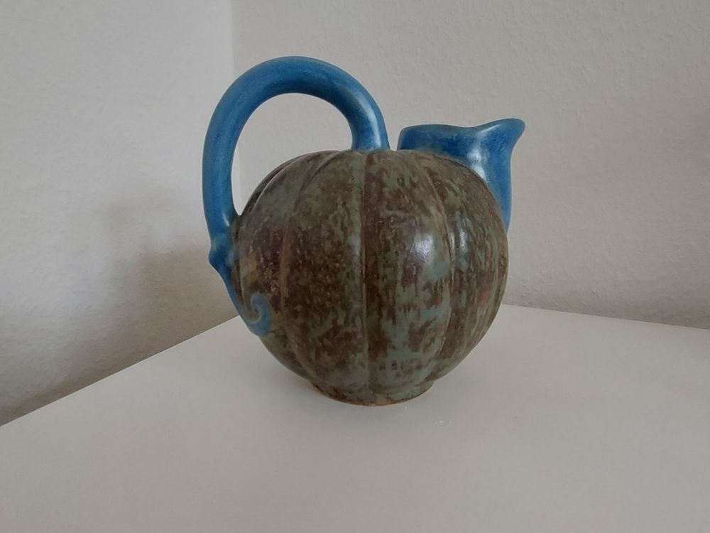 Rarität "Kürbis" Keramik Kanne von Louis Lourioux Jugendstil | Kaufen ...