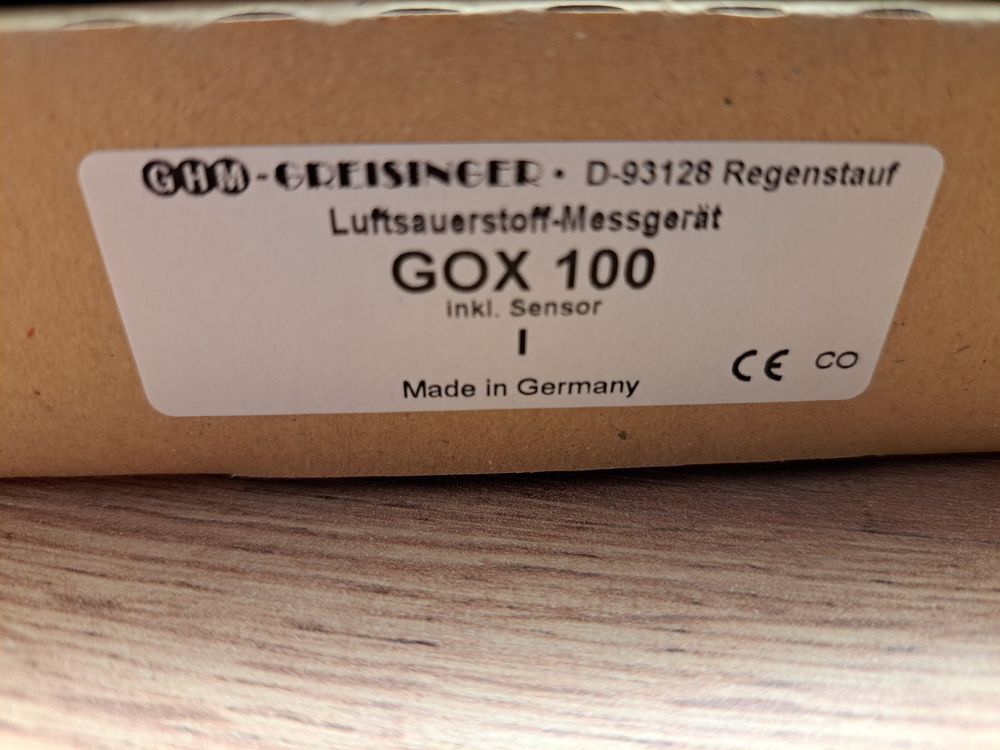 Sauerstoffmessgerät GOX 100 von GREISINGER (Neu (gemäss Beschreibung ...