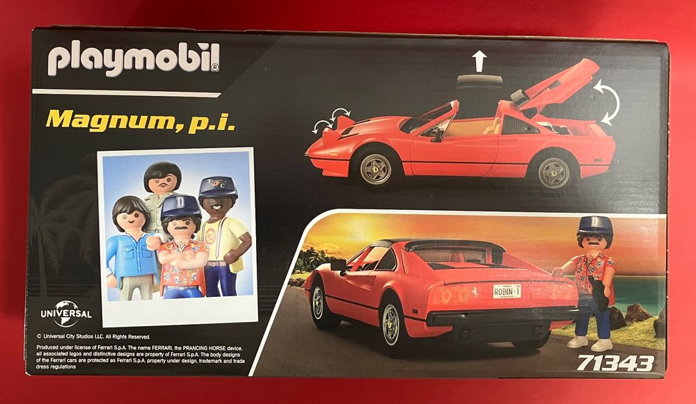 Playmobil 71343 Magnum, p.i. Ferrari 308 GTS Quattrovalvole (Neuf avec ...