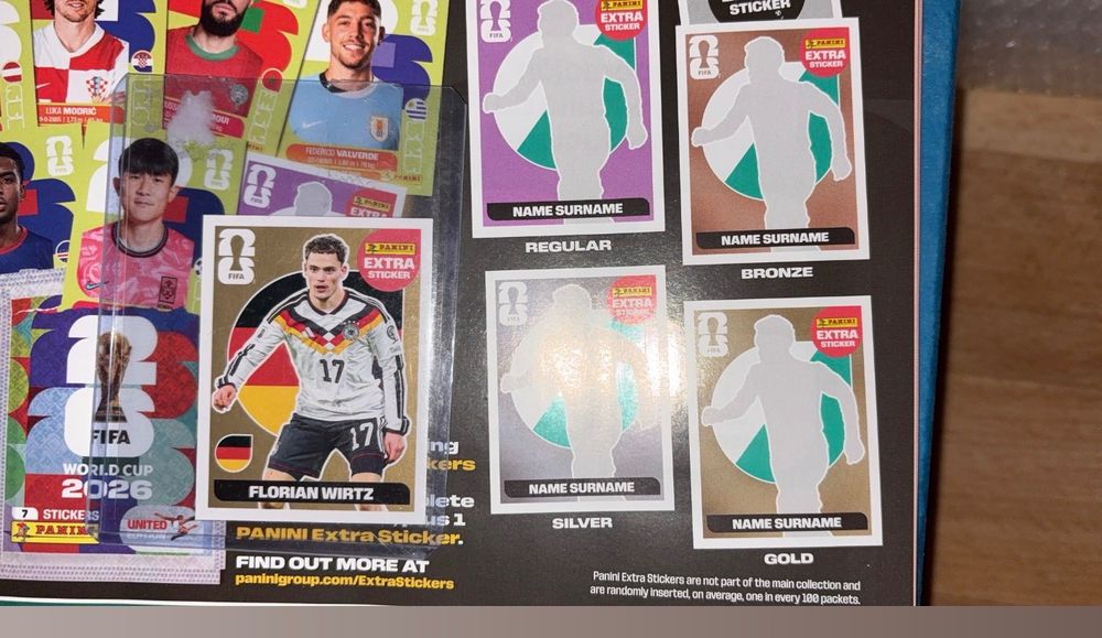 Panini Extra Sticker Florian Wirtz - WM 2026 Gold!! (Neu und ...