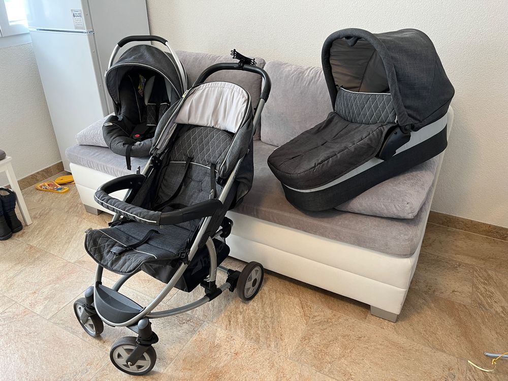 Pousette trio 3 en 1 (D'occasion) à Moudon pour CHF 65 – retrait ...