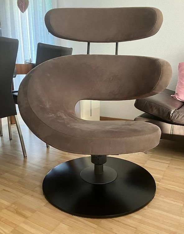 Designer Lounge Sessel, drehbar, braun (Gebraucht) in Einsiedeln für ...