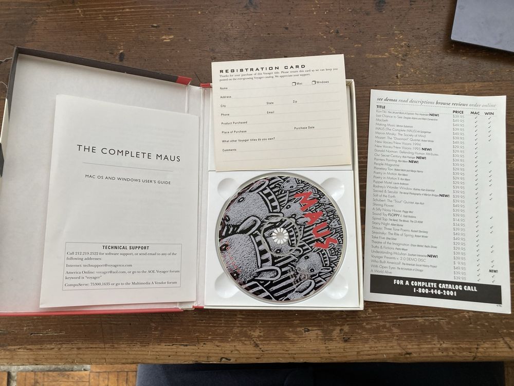 The Complete MAUS voyager Art Spiegelman collector comic CD | Kaufen ...