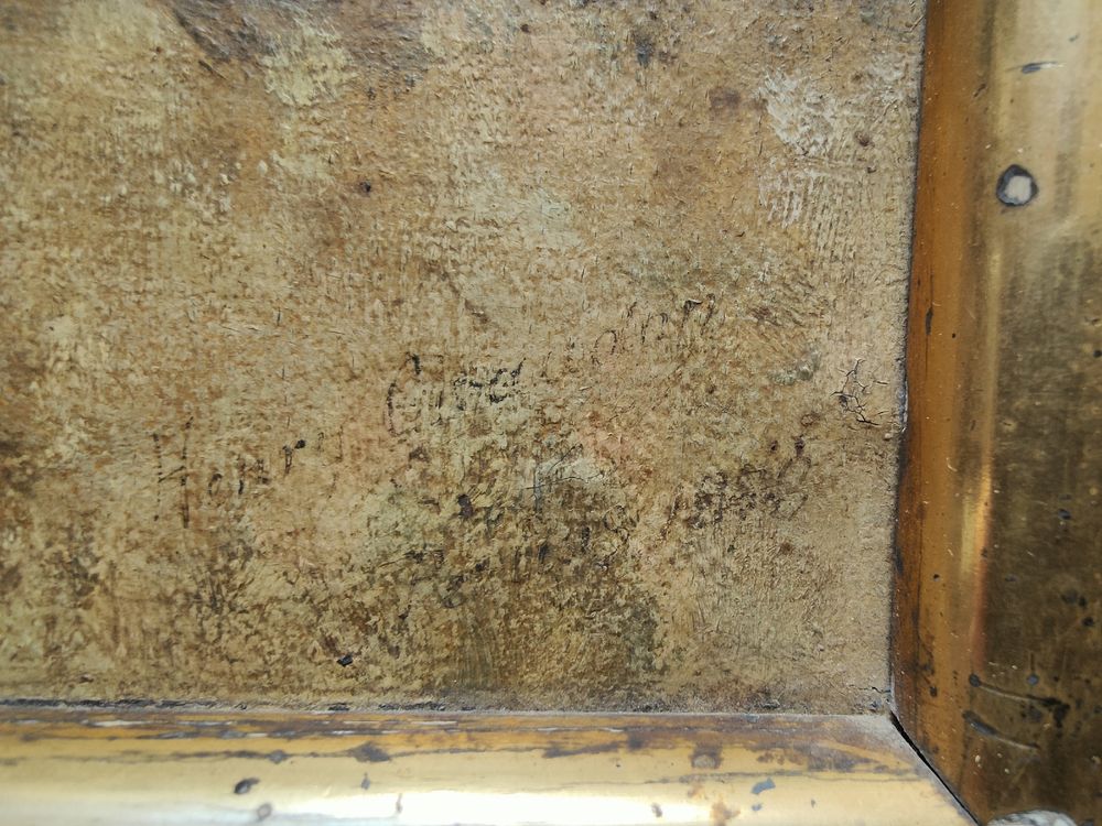 joli petit tableau ancien XIX° signé paysage 19° siècle HST (Gebraucht) in Tramelan für CHF 80 ...