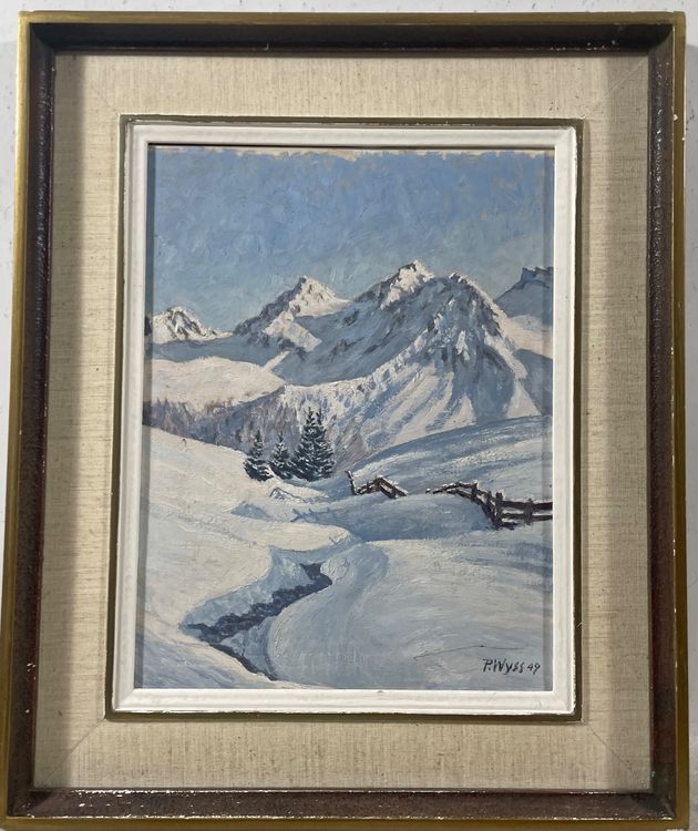 Paul Wyss (1897-1984) Gemälde Winterlandschaft (Gebraucht) in Root für CHF 89 – mit Lieferung ...