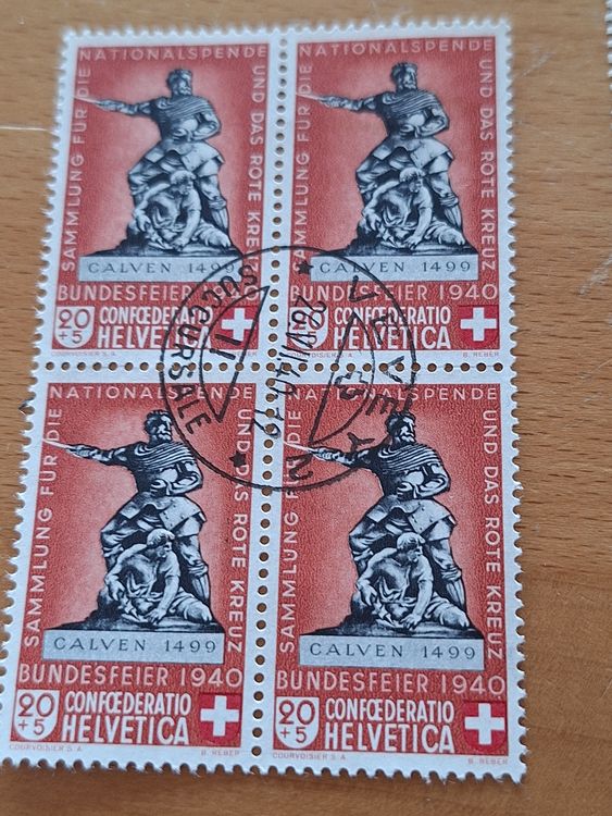 Schweizer Briefmarken Sammlung, viele 4 block o block 26 (Gebraucht) in ...