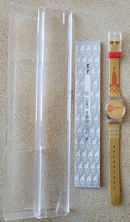 Swatch Uhr MOSCOW 1980 Swatch Lady Olympia Special (Gebraucht) in Riken ...