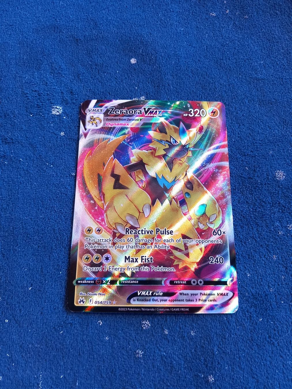Zeraora VMax Full Art (EN) Crown Zenith 054/159 (Neu (gemäss ...