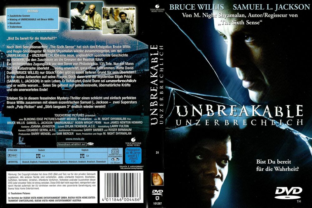 Unbreakable DVD (Gebraucht) in Hedingen für CHF 1 – mit Lieferung auf ...