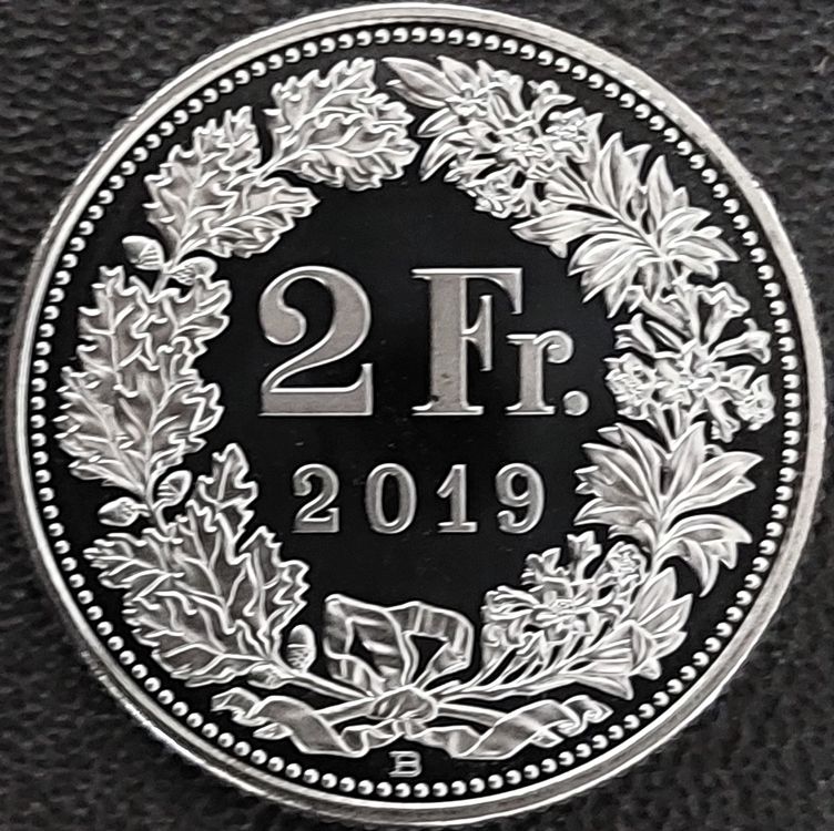 2 Franken 2019 stgl. / aus Münzsatz (Neu (gemäss Beschreibung)) in Arch für CHF 4 – mit ...