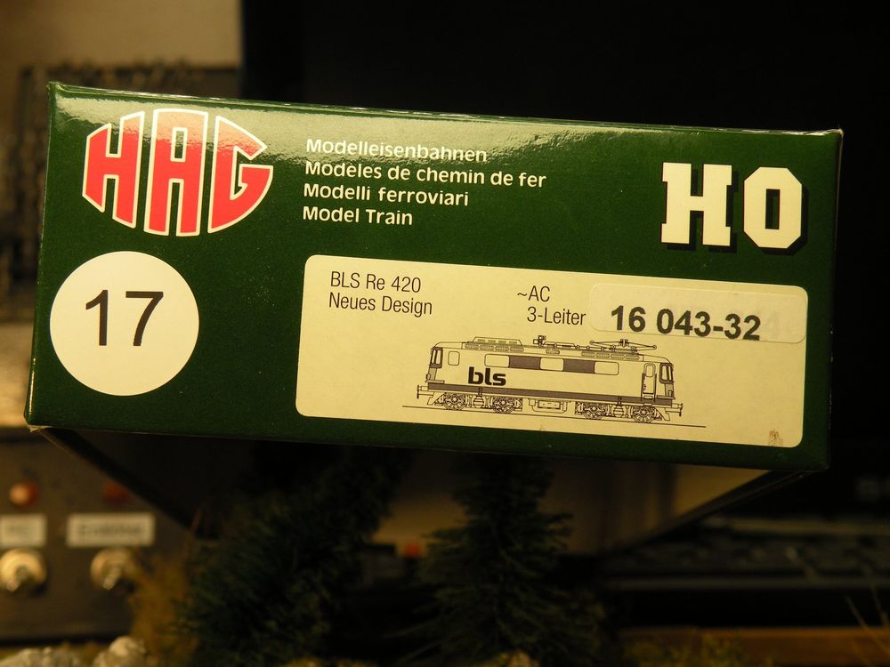 BLS Re 4/4 HAG Modell Wechselstrom inkl Wagen und St.Wag(17) (Neu ...