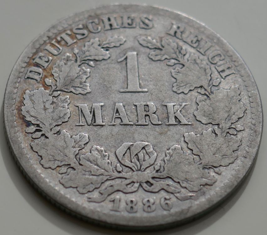 Deutsches Reich 1 Mark 1886, Silber | Kaufen auf Ricardo