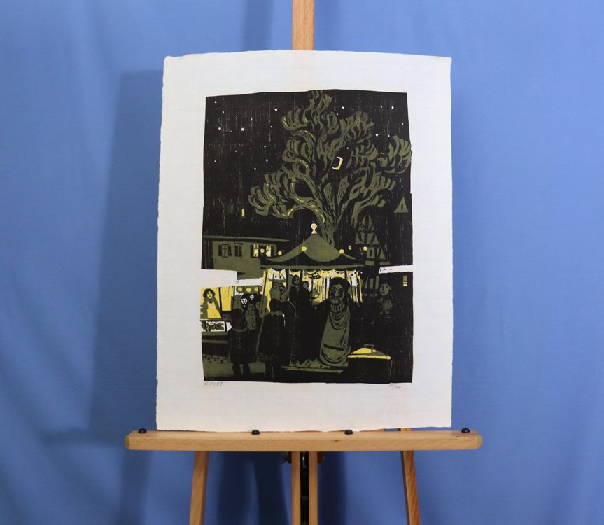 Heinz Keller 1928-2019, Holzschnitt, nummeriert/handsigniert (Gebraucht) in Zug für CHF 25 – mit ...