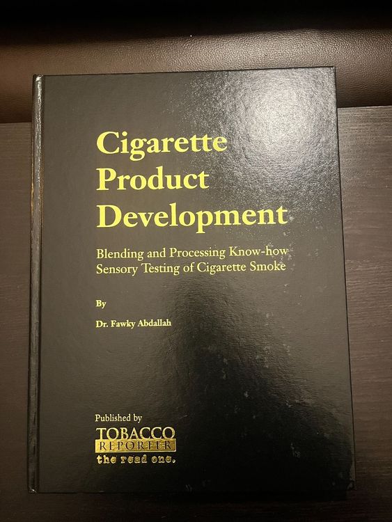 FAWKY Abdallah: Cigarette product development (Gebraucht) in Lausanne ...